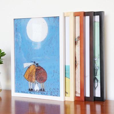 实木相框挂墙简约画框8K4开A3a4 1416寸儿童画室美术素描水粉彩框