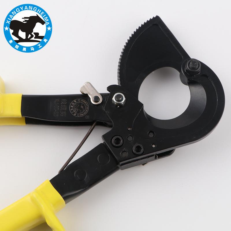 黑工具棘轮式电XLJ-CC-马325XLJ-300A/50A520棘式轮线缆剪切割钳