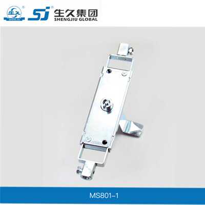 生久柜锁MS801-1GGD柜门锁 GGD电柜门天地连杆门锁 S形一字锁芯