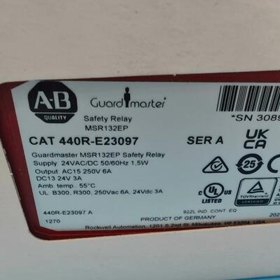 440R-E23097 MSR132EP 安全继电器 AB罗克韦尔工控配件议价维修