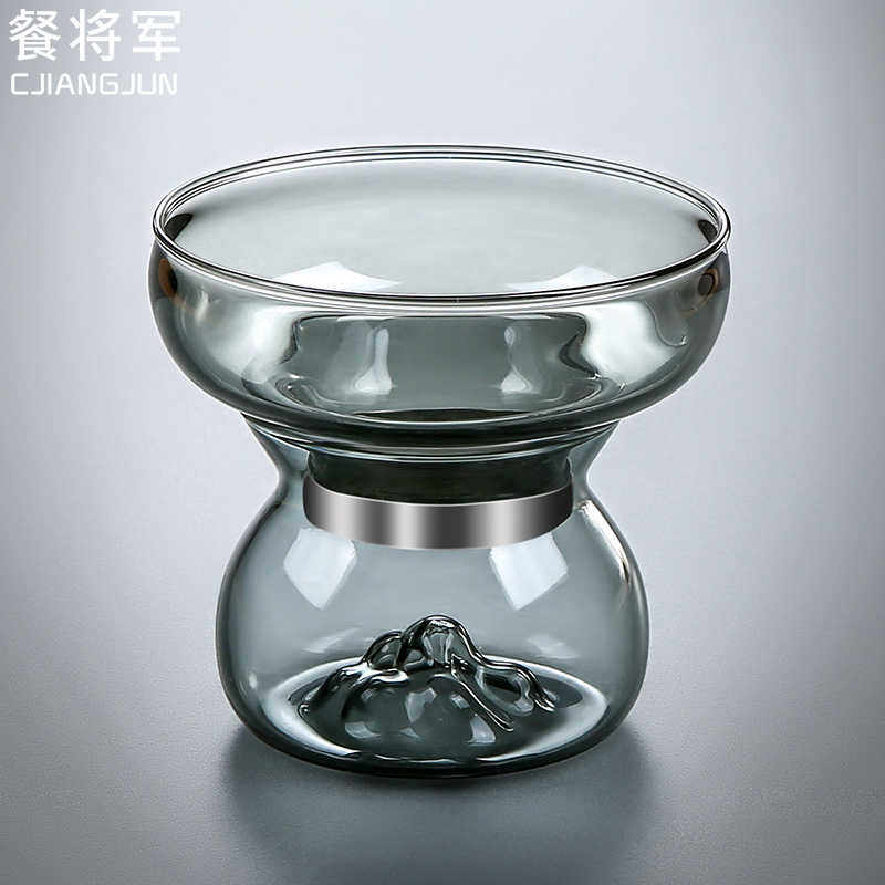 玻璃茶漏茶滤创意滤茶器茶具过滤网茶隔茶叶滤网观山公道杯过滤器