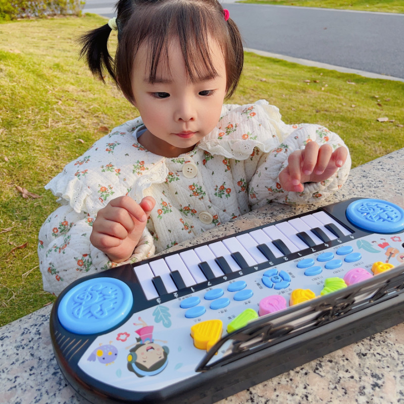 儿童钢琴玩具电子琴小女孩初学多功能可弹奏3宝宝1一周岁生日礼物