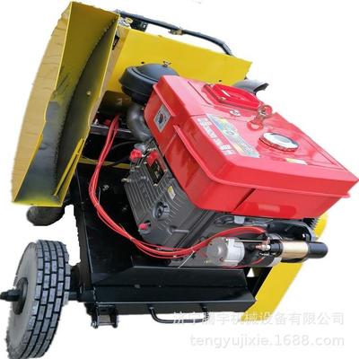 槽买Y-500QSD手推式柴油切割机多T少钱台混凝土路面切缝机开C机图