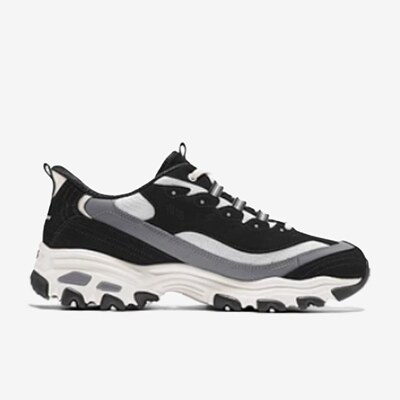Skechers斯凯奇正品D'LITES男款减震透气增高老爹鞋232422-BKNT