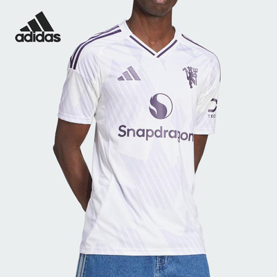 Adidas/阿迪达斯正品MUFC A JSY男士透气足球运动训练短袖JI7423