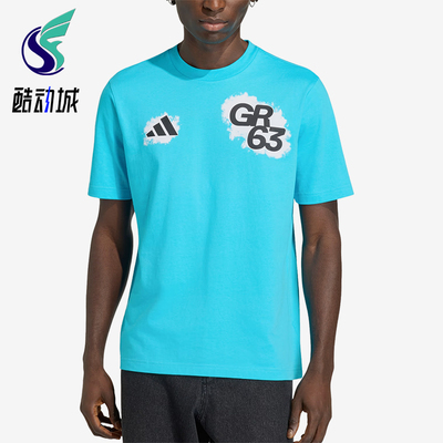 Adidas/阿迪达斯正品男士时尚圆领透气套头运动短袖T恤KE7734