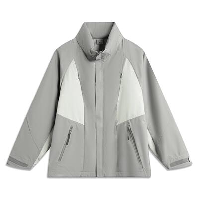 李宁正品x NINEPOINTNINE联名系列男子反光宽松三合一外套AWBU075