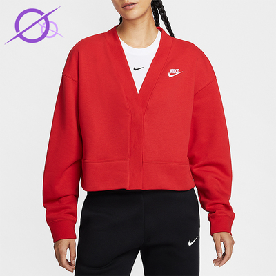 Nike/耐克正品2025冬季款女子耐穿运动V领刺绣休闲外套IF5456-657