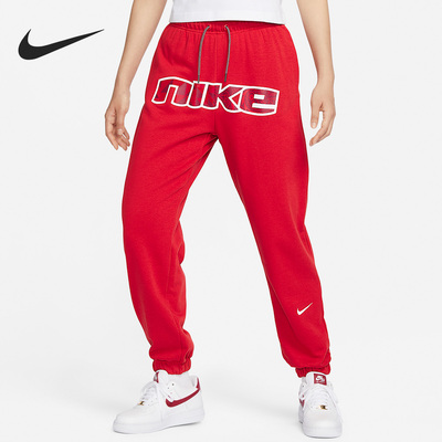 Nike/耐克正品新款女子运动透气松紧休闲针织长裤FQ0367-666
