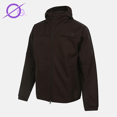 Adidas/阿迪达斯正品2025冬季款男士日常连帽耐穿梭织外套KG5180