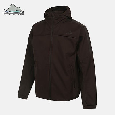 Adidas/阿迪达斯正品2025冬季款男士日常连帽耐穿梭织外套KG5180