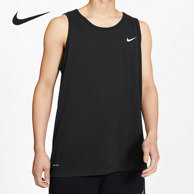Nike/耐克正品男子圆领针织透气舒适运动训练背心AR6070-010