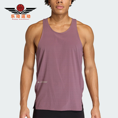 Adidas/阿迪达斯正品夏季男士无袖反光运动舒适透气跑步T恤KB8429