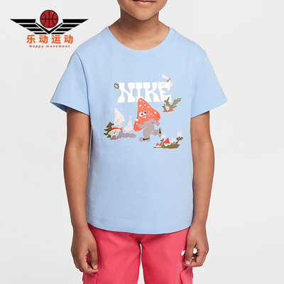 Nike/耐克正品Ringlet小童圆领日常运动休闲图案短袖IM4496-422