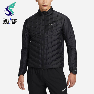 Nike/耐克正品新款运动男士拒水轻薄拼接保暖羽绒服FB7557-010