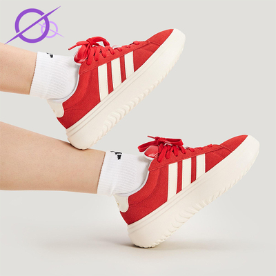 Adidas/阿迪达斯正品春季款女士日常低帮系带耐磨休闲鞋KJ2065