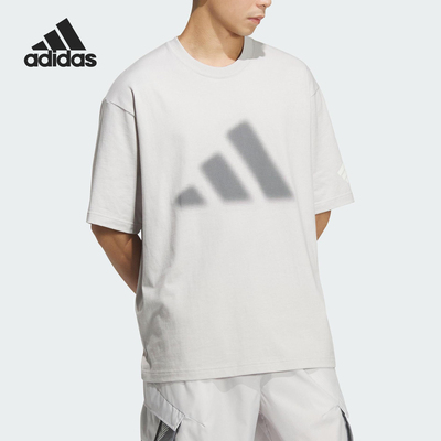 Adidas/阿迪达斯正品2025夏季款男士户外耐穿休闲短袖KF0678