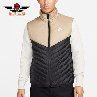 Nike/耐克正品Therma-FIT 男士运动拼接保暖立领棉马甲FB8202-010