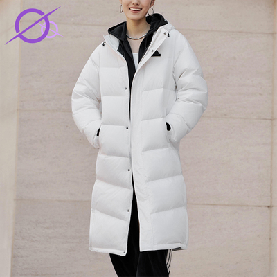 Adidas/阿迪达斯正品2025男女休闲户外运动保暖长款羽绒服KF6745