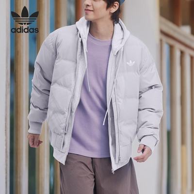 Adidas/阿迪达斯正品三叶草男女日常立领保暖休闲羽绒服KF2476