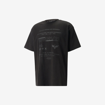 Puma/彪马正品男士复古字母印花圆领套头短袖T恤621702-01