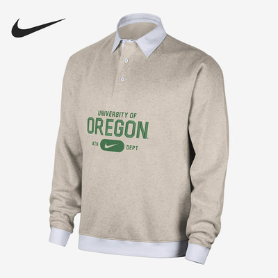 Nike耐克正品College Oregon Club男款柔软套头长袖T恤FN7603-210