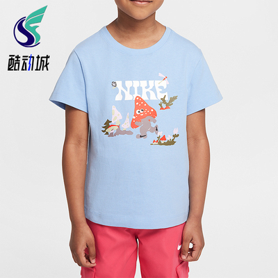 Nike/耐克正品Ringlet小童圆领日常运动休闲图案短袖IM4496-422