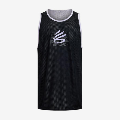 UA/安德玛正品Curry Tour Rev Tank男士宽松篮球背心6001844-001