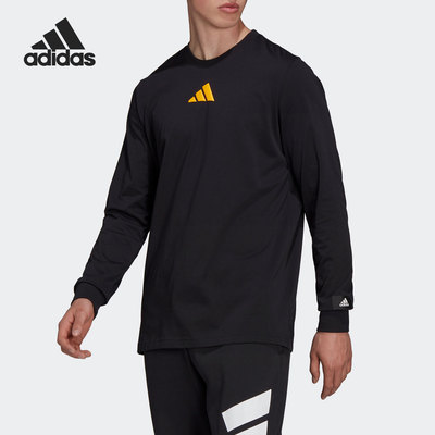 Adidas/阿迪达斯正品当季新款男子针织圆领长袖T恤 H46782