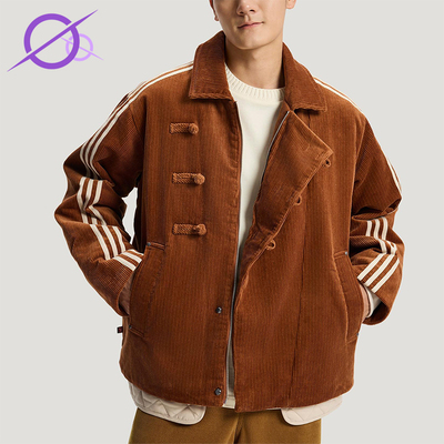 Adidas/阿迪达斯正品三叶草男女休闲翻领新中式保暖棉服KQ5135