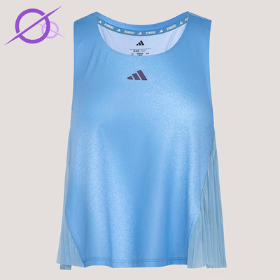 Adidas/阿迪达斯正品RIM BREZ SNGT W女士运动百褶背心T恤KY5048