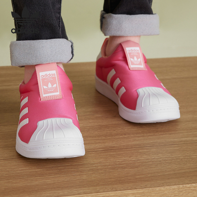 Adidas/阿迪达斯正品三叶草SUPERSTAR 360 C小童经典运动鞋EF6633