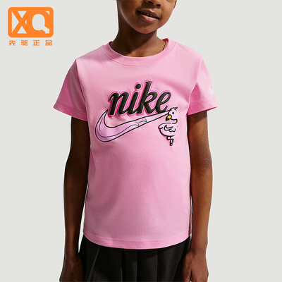 Nike/耐克正品女士针织圆领印花简约运动短袖T恤IZ7749-621