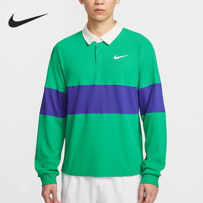 Nike/耐克正品Dri-FIT ADV男士网球拼接经典运动长袖IB8142-324