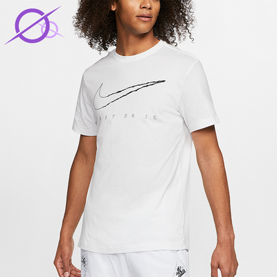Nike/耐克正品男士字母印花图案圆领经典时尚短袖T恤CT6474-100