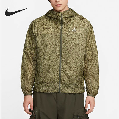 Nike/耐克正品男士Logo印花休闲花纹长袖夹克外套DO6269-334