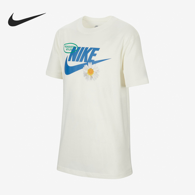 Nike/耐克正品夏季新款大童透气圆领印花短袖T恤HJ3961-133