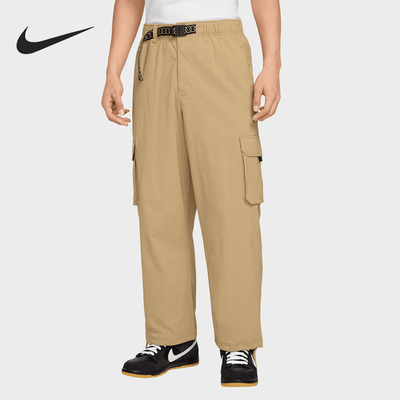 Nike/耐克正品2025新款男女宽松透气梭织工装长裤FV7348-297