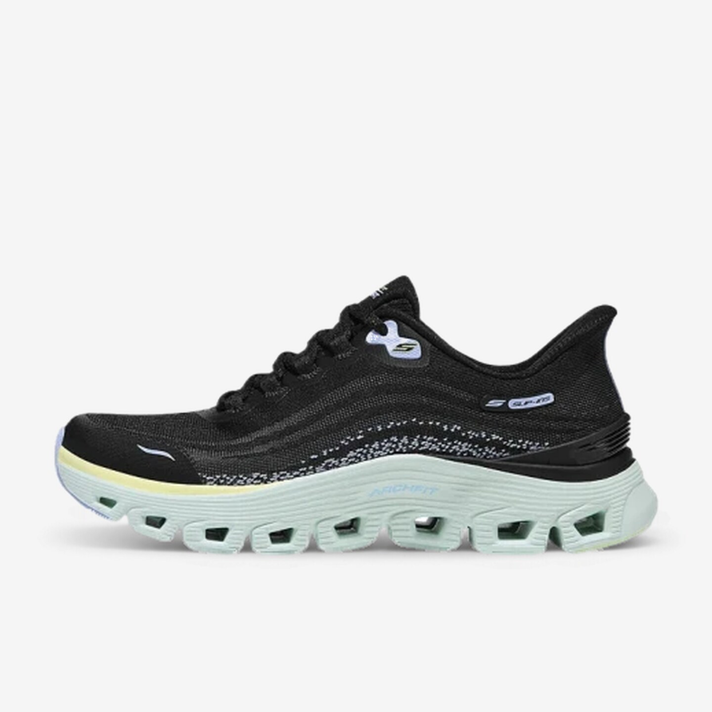 Skechers斯凯奇正品微瑕女款透气网面低帮训练休闲鞋150760-BKTQ