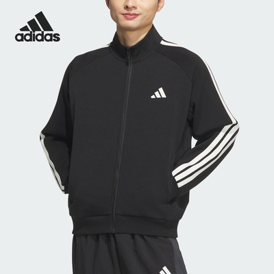 Adidas/阿迪达斯正品2025秋季款男士针织立领运动外套KC2884