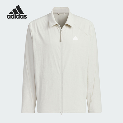 阿迪达斯男士翻领外套