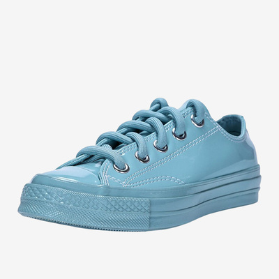 Converse匡威正品新款女子1970S蓝色漆皮亮面休闲低帮板鞋571617C