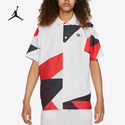 Nike耐克正品男款Jordan几何图案印花射击训练短袖T恤DM0754-100