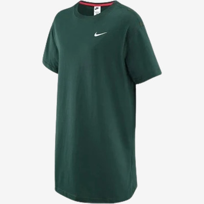 Nike耐克正品Swoosh女士宽松圆领落肩袖短袖套头连衣裙DM6192-397