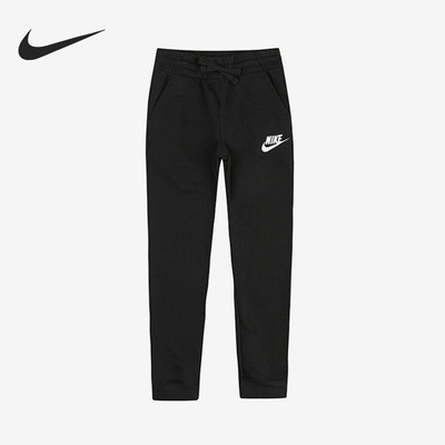 耐克大童加绒保暖运动束脚长裤