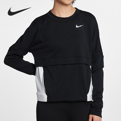 Nike/耐克正品圆领女子运动休闲跑步套头衫卫衣AJ8672-010