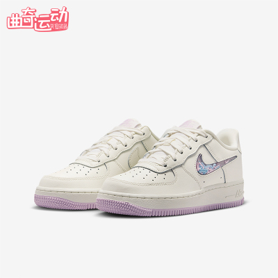 Nike/耐克正品Air Force 1 GS女子大童透气耐磨运动鞋IQ9795-151