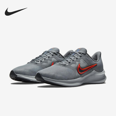 Nike耐克正品Down shifter 11男款低帮圆头运动跑步鞋CW3411-007