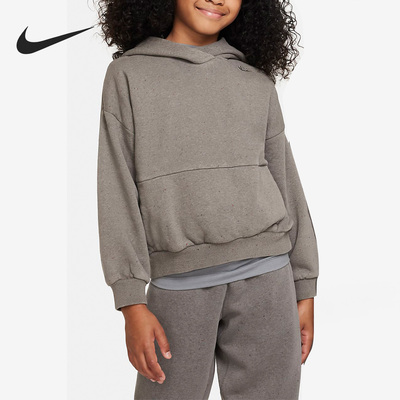 Nike/耐克正品当季新款大童休闲加绒运动连帽卫衣DQ8884-210