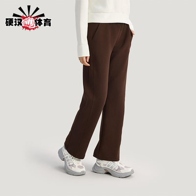 Adidas/阿迪达斯正品2025冬季款女士日常针织直筒运动长裤KH2686